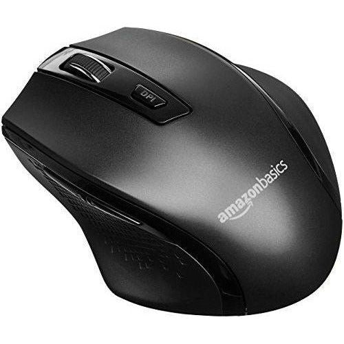 AmazonBasics Ergonomic Wireless Mouse - DPI Adjustable - Black ...