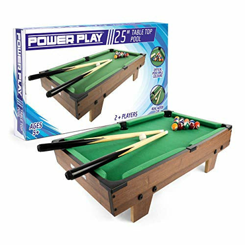 Power Play Table Top Pool Game, 25 Inch